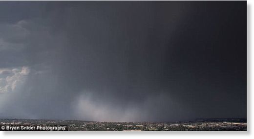 Time-lapse video shows the incredible power of a 'wet microburst' in ...