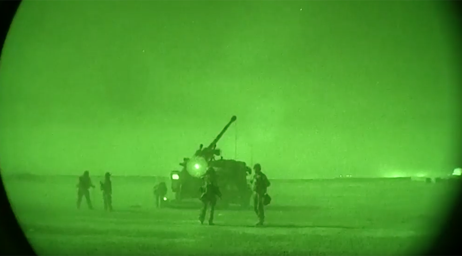 French Army releases video showing soldiers firing artillery shells on ...