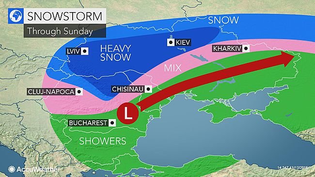Snowstorm to dump 30 cm of snow from Romania to Ukraine — Earth Changes ...