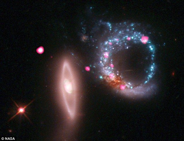Stunning Nasa image shows giant ring of black holes created by two ...