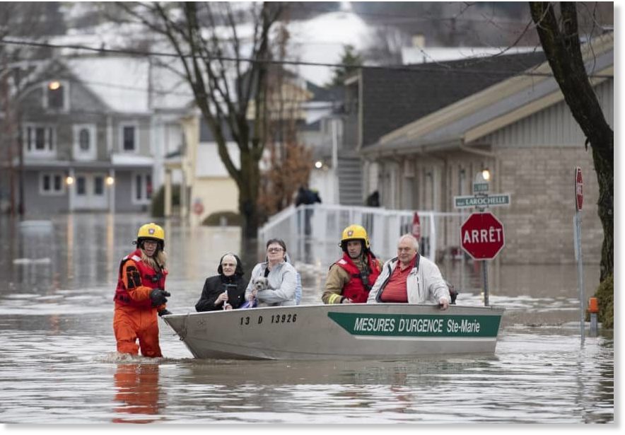 Floods Kill One Person And Force 1 500 From Their Homes In Quebec