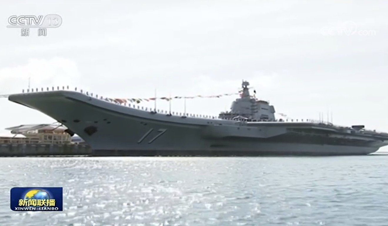 First made-in-China aircraft carrier, the Shandong, officially enters ...