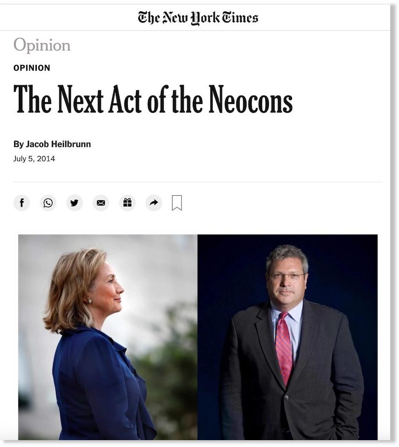 The Neocons' primary war tactic: Branding opponents of US intervention ...