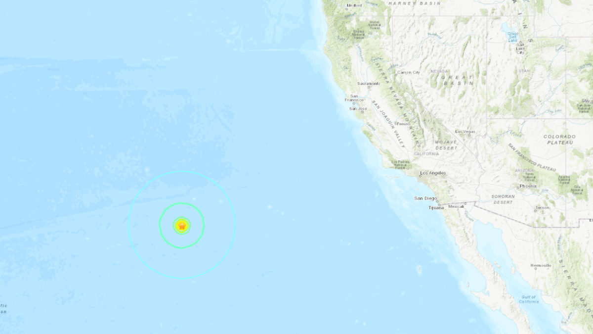 No tsunami warning after shallow magnitude 6 earthquake strikes west of ...