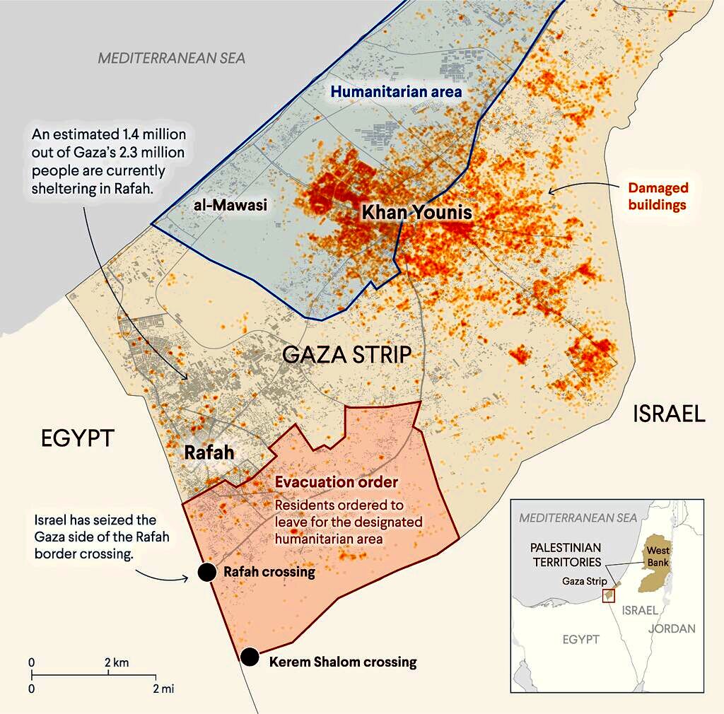 Israel forces Palestinians to evacuate from more areas of Gaza's ...