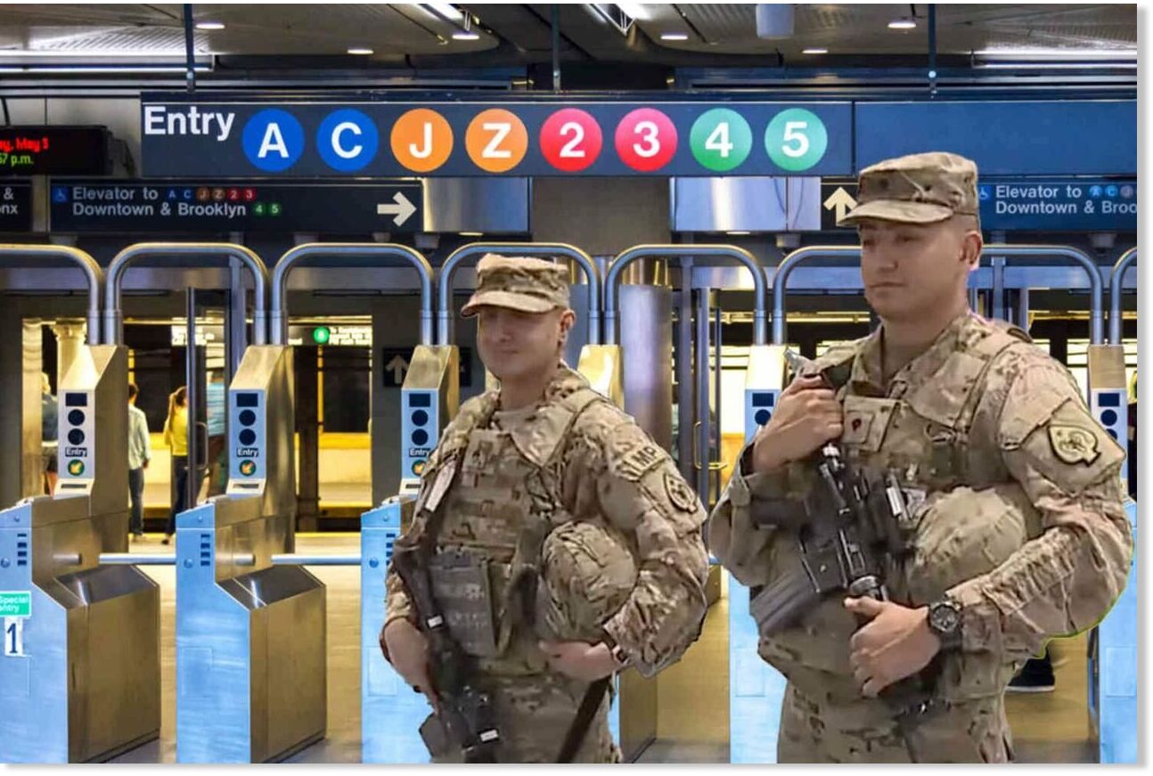 Terror threat? NYC now deploys "largest military presence in subways ...