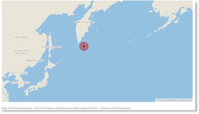 Russia: Strong 6 magnitude earthquake strikes near Severokurilsk ...